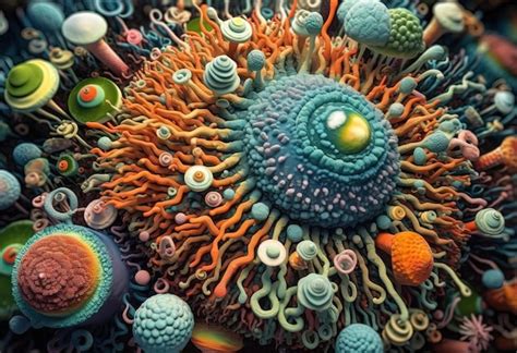 Premium Ai Image A Picture Of A Cell With Lots Of Different Shapes In
