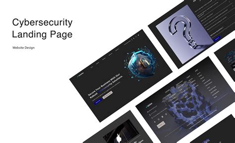 Cybersecurity Landing Page On Behance