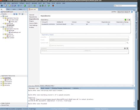 Maven Adf Jdeveloper Add Dependency From Repository