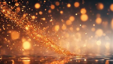 Seamless Loop Abstract Motion Background Animation Of Bokeh Or Defocus Orange Particles And
