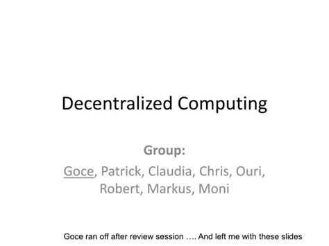 PPT Decentralized Computing PowerPoint Presentation Free Download ID 4551192