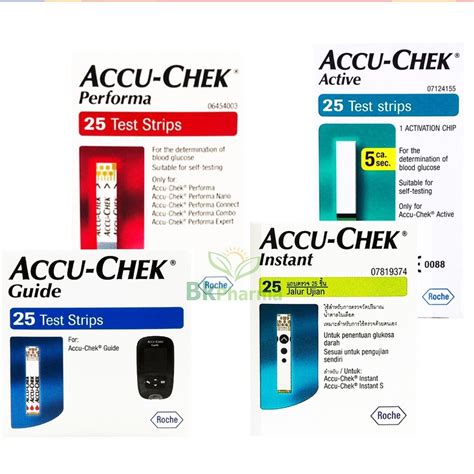 ของแท 100 AccuChek Accu Chek แถบตรวจ แผนตรวจนำตาล Performa Active Instant Guide Test Strip