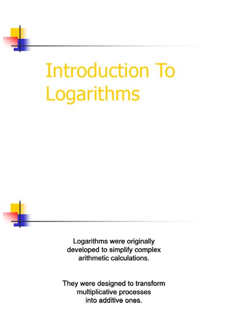 Basics Of Logarithms Pdf Logarithm Exponential Function