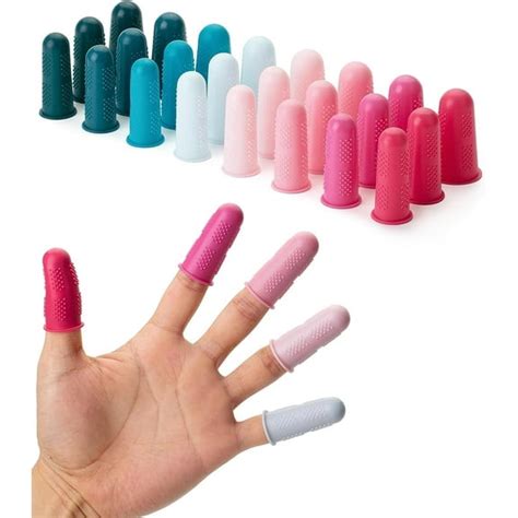 Clairla Silicone Thimble For Counting Non Slip Rubber Gel Finger Tips