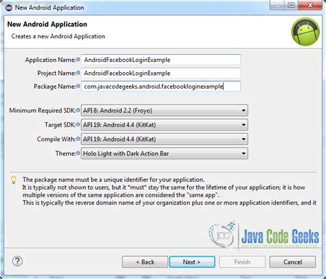 Android Facebook Login Example Java Code Geeks