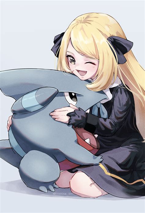 Cynthia And Gible Pokemon And More Drawn By Hokka Tm Danbooru