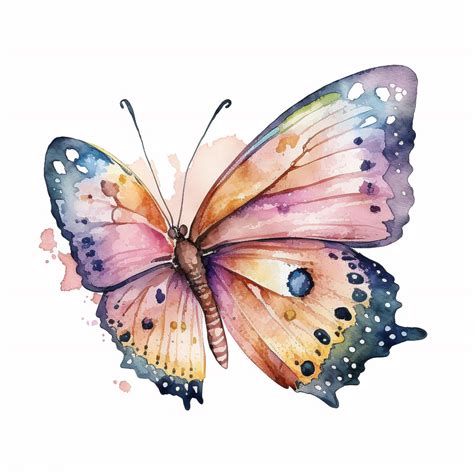 Premium Photo Watercolor Butterfly