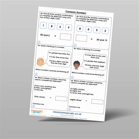 Year 2 Compare Numbers Reasoning And Problem Solving Resource