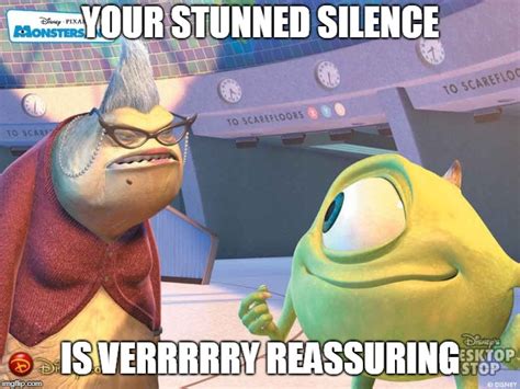 Roz Monsters Inc Stunned Silence Imgflip