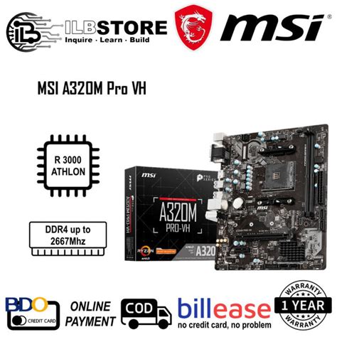 MSI A320M Pro VH Lazada PH