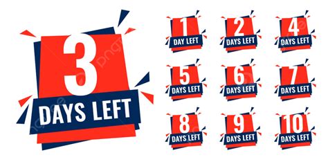 Number Of Days Left Countdown Timer Banner In Flat Style Go Flat Soon Png And Vector With