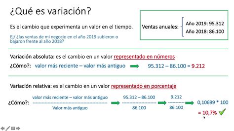011 Variación Absoluta Y Variación Relativa Youtube