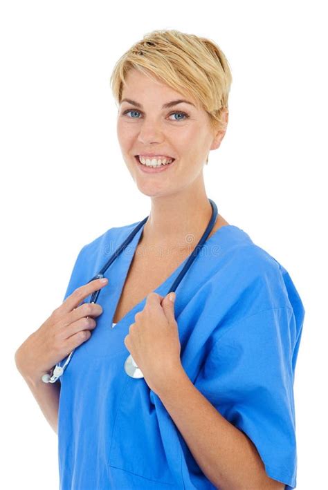 Le Encanta Ser Cirujana Una Joven Doctora Sonriente Con Un