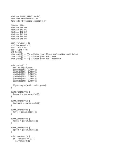 Nodemcu Esp8266 Wifi Control Car Pdf