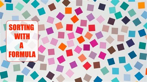 Excel 2024 Sorting With A Formula Excel Tips Mrexcel Publishing