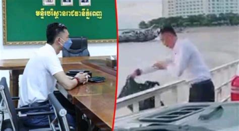 មន្ទីរបរិស្ថាន បានហៅបុរស ដែលយកសំរាមចោលក្នុងទន្លេ ធ្វើការអប់រំ និងព្រមានផាក ពិ ន័យ Tnaot