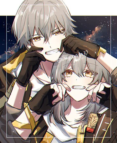 Trailblazer Stelle And Caelus Honkai And More Drawn By Matsuringo Rinorino Danbooru