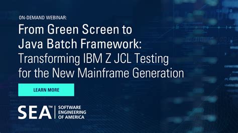 Webinar On Demand Video Transforming Ibm Z Jcl Testing For The New