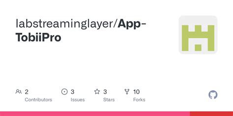 GitHub Labstreaminglayer App TobiiPro