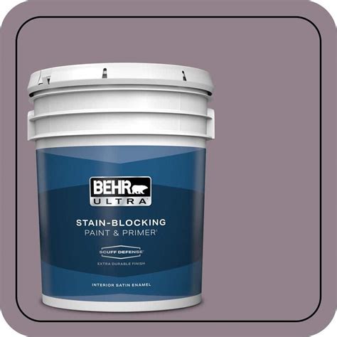 Behr Ultra 5 Gal N110 4 Gothic Purple Extra Durable Satin Enamel