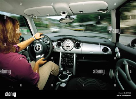 Car Bmw Mini One Miniapprox S Limousine Model Year 2001 Interior View View Into Cockpit