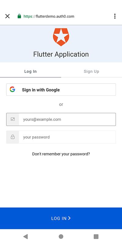 Get Started With Flutter Authentication