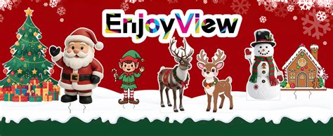 Enjoyview Christmas T Box Yard Sign With Metal Stakes