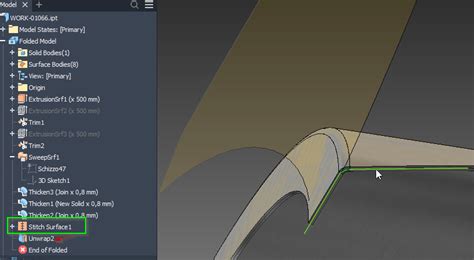 Solved Impossible To Flat Pattern Complex Surface Autodesk Community