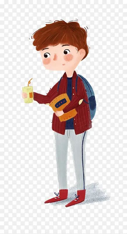 手绘人物背书包的学生png图片素材下载图片编号yrmlmrvn 免抠素材网