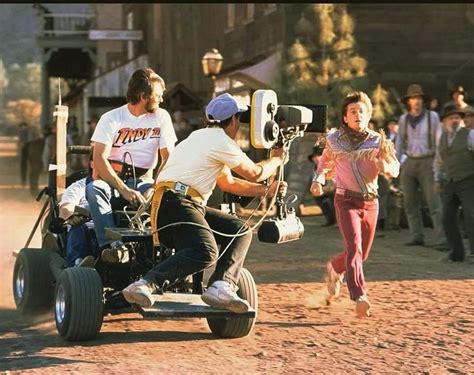 Michael J Fox Behind The Scenes Of Back To The Future Part 3 1989 R