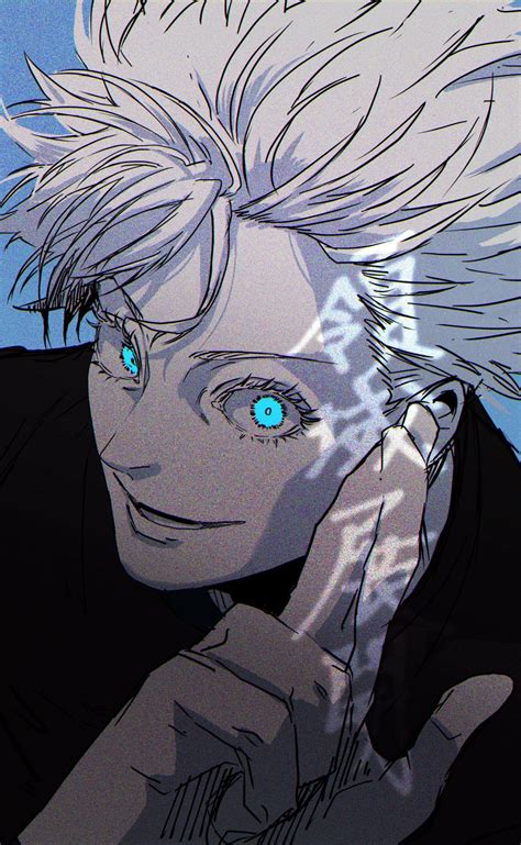 Gojo Satoru Gojo Six Eyes Manga Gojo Domain Expansion Hand Sign