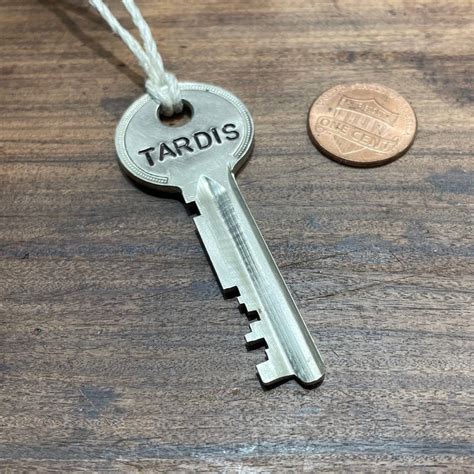 Tardis Key Necklace Etsy