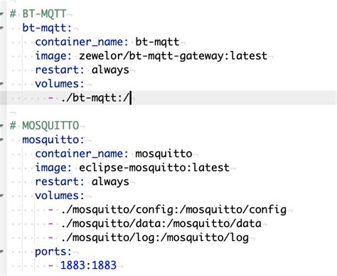 Docker Compose Volumes · Issue 130 · Zewelor Bt Mqtt Gateway · Github