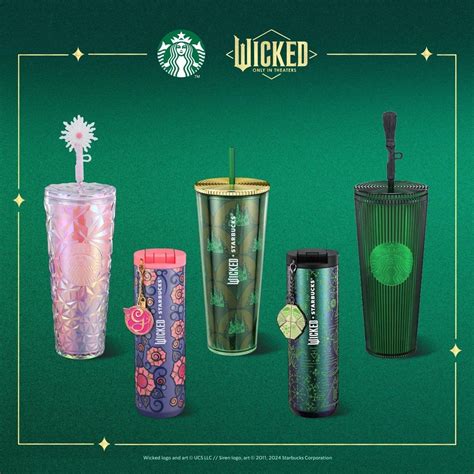 Starbucks X Wicked Elphaba Glinda Tumblers Furniture And Home Living