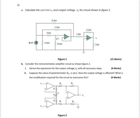 Solved A Calculate The Current I And Output Voltage V Chegg