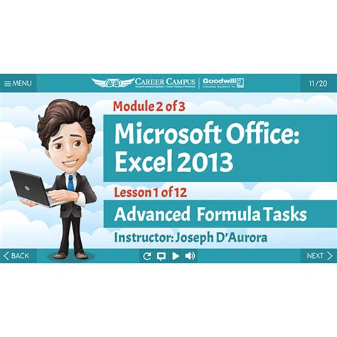 Microsoft Office Excel Mod 2 Desktop 2013 16 Career Campus