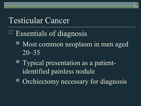 Bph Prostate Cancer Testicular Cancer Pptx