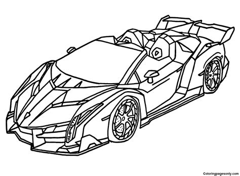 Lamborghini Coloring Sheet Car Coloring Pages Easy Peasy And Fun