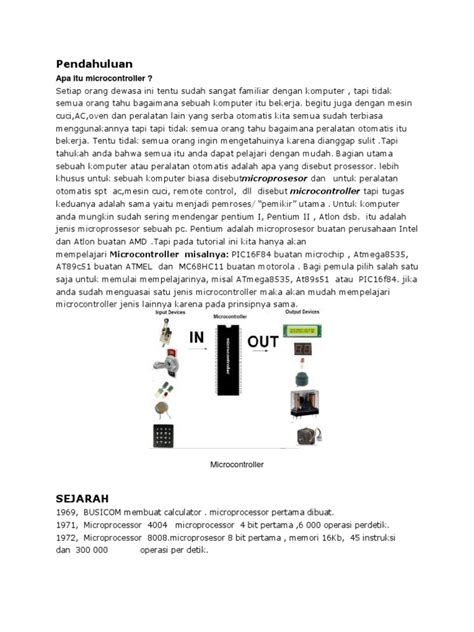 Arsitektur Dan Prinsip Kerja Mikrokontroler Pdf