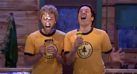 Justin Timberlake Goes Back To Camp With Jimmy Fallon And They Sing Some