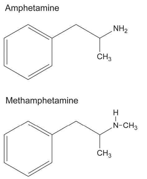 Amphetamine Structure Vs Methamphetamine