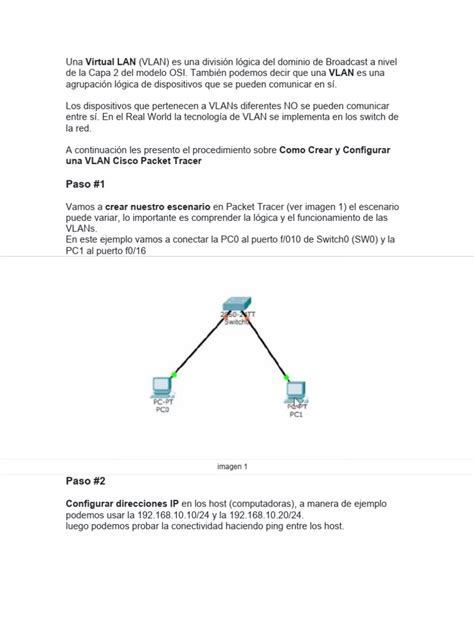Configurar Vlan Cisco Packet Tracer 1 Pdf