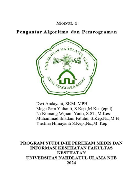 Pengantar Algoritma Dan Pemrograman Unu Pdf
