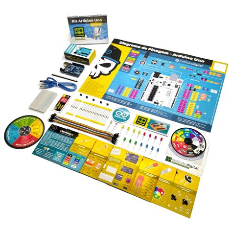 Kit Uno Iniciante Para Arduino Completo 1 Cards Tutorial Peças Shopee Brasil