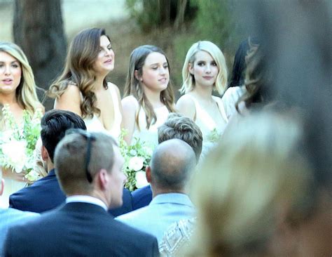 Emma Roberts As A Bridesman For Friend Kara Smiths Wedding Photos