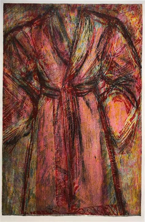 Jim Dine Robe Jim Dine American B 1935 Stencil In Colors And