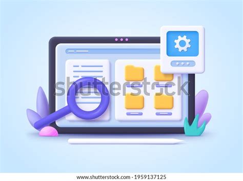 Concept File Management Searching Files Database Stock Vector Royalty Free 1959137125