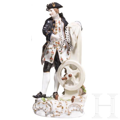 At Auction A Porcelain Ropemaker Figure Frankenthal Circa 1760