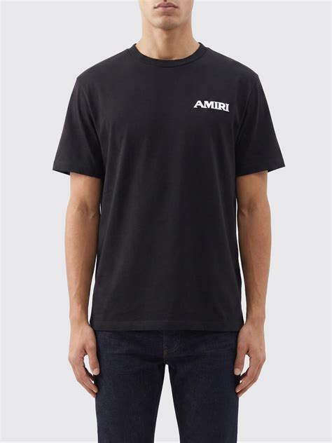 Amiri Sport Tee Cotton T Shirt Black Amtojr1041 Gigliocom