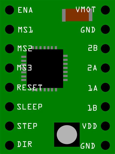How To Use A4988 Stepper Motor Driver Carrier Pinouts Specs And Examples Cirkit Designer